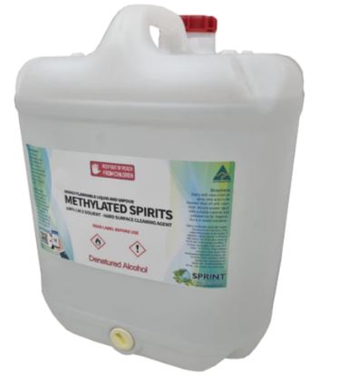 Methylated Spirits 20L - Ozi Hygiene and Packaging