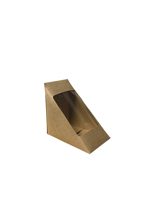 Brown Kraft Board Sandwich Wedge Box - Ozi Hygiene and Packaging